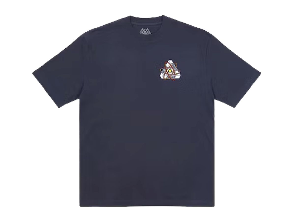 ช้อป Palace Tri-Atom T-shirt Navyของแท้ที่ SASOM