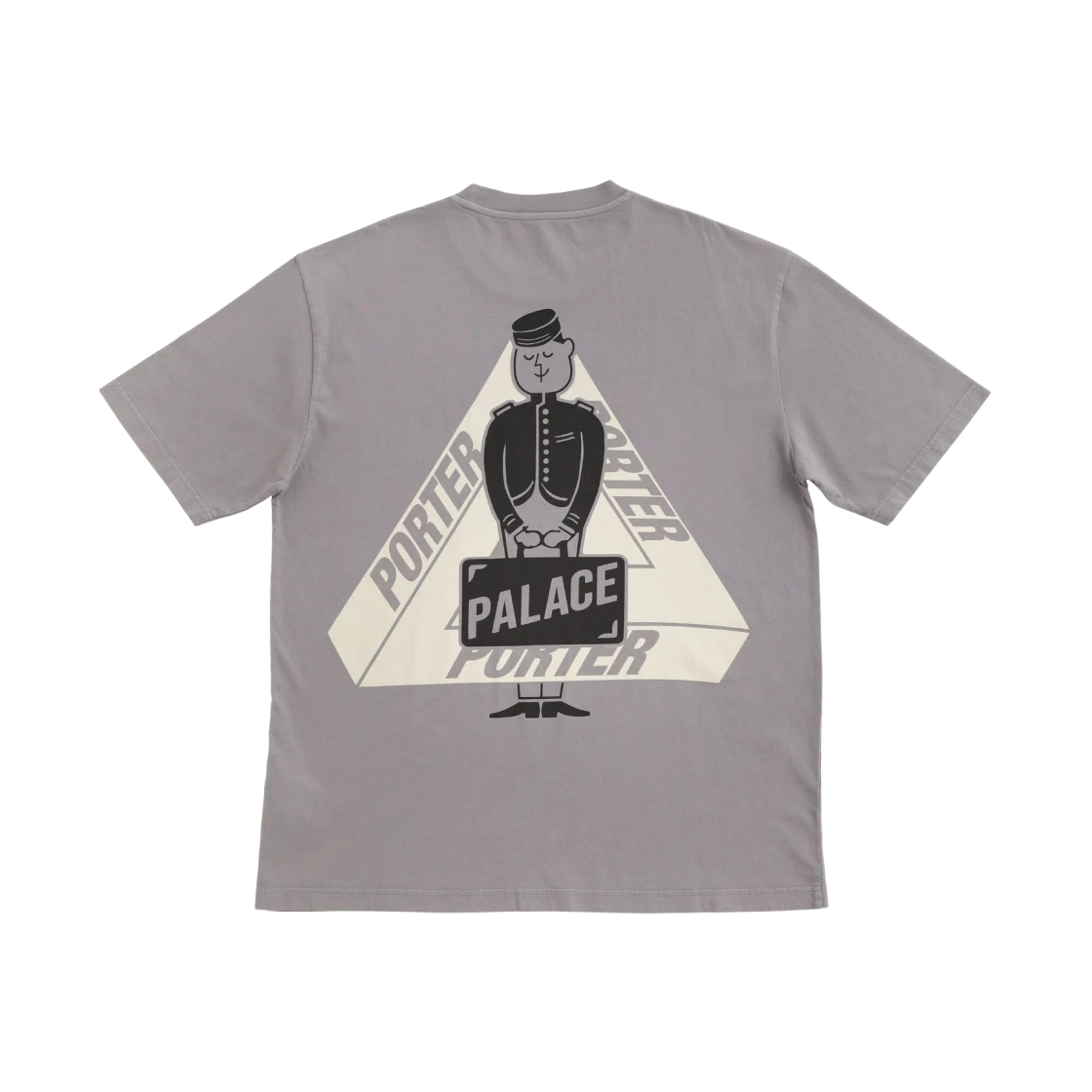 Palace x Porter Tri-Ferg Bell Boy T-Shirt Gray | ของแท้