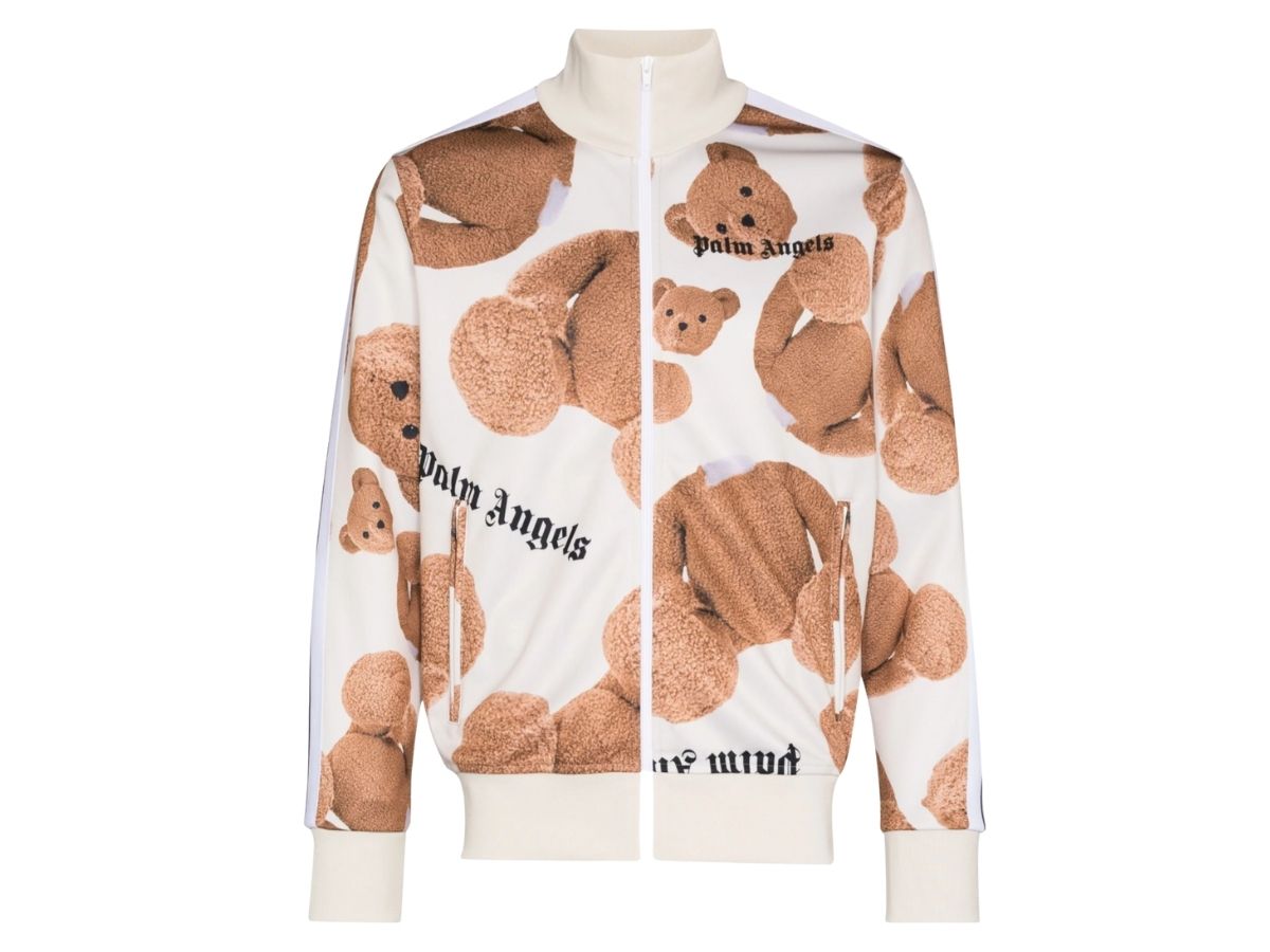 SASOM | เสื้อผ้า Palm Angels Browns 50 Bear Print Track Jacket White/Brown เช็คราคาล่าสุด