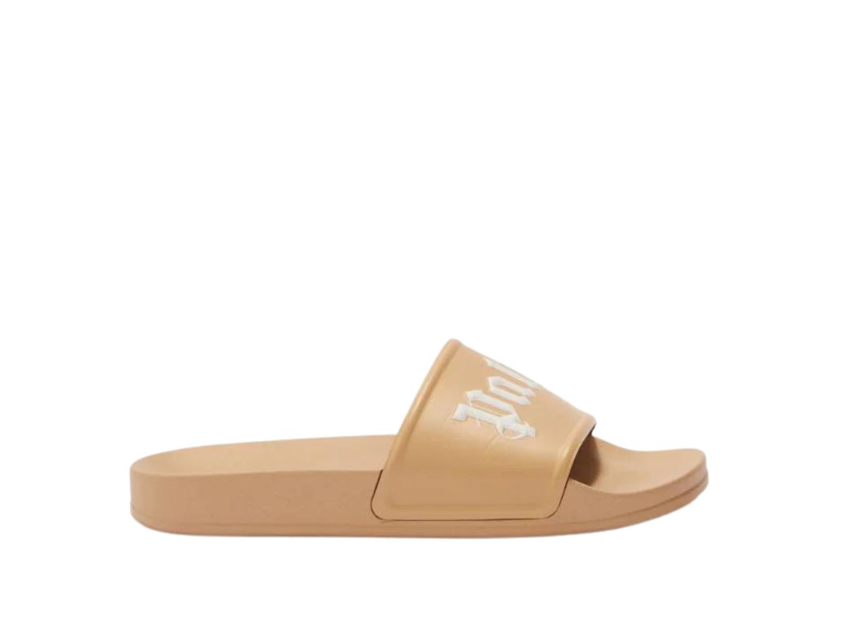 SASOM | shoes Palm Angels Pool Sliders Brown Check the latest price now!
