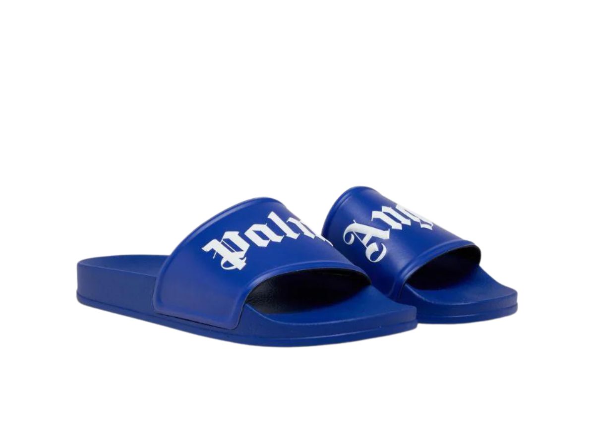 SASOM | shoes Palm Angels Pool Sliders Light Blue Check the latest ...