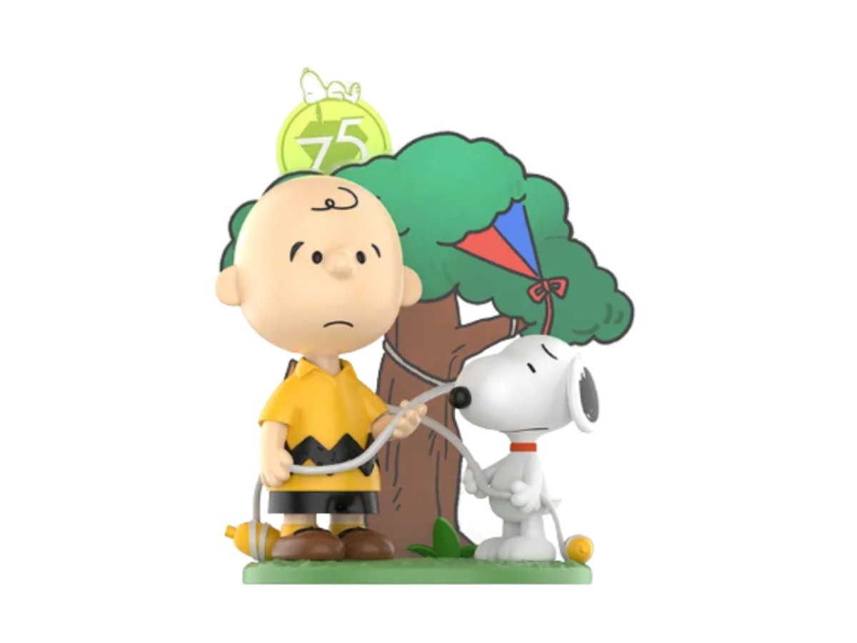 (เช็คการ์ด) Pop Mart Kite-Eating Tree (Secret Edition)(Peanuts 75Th Anniversary Snoopy Comic ...