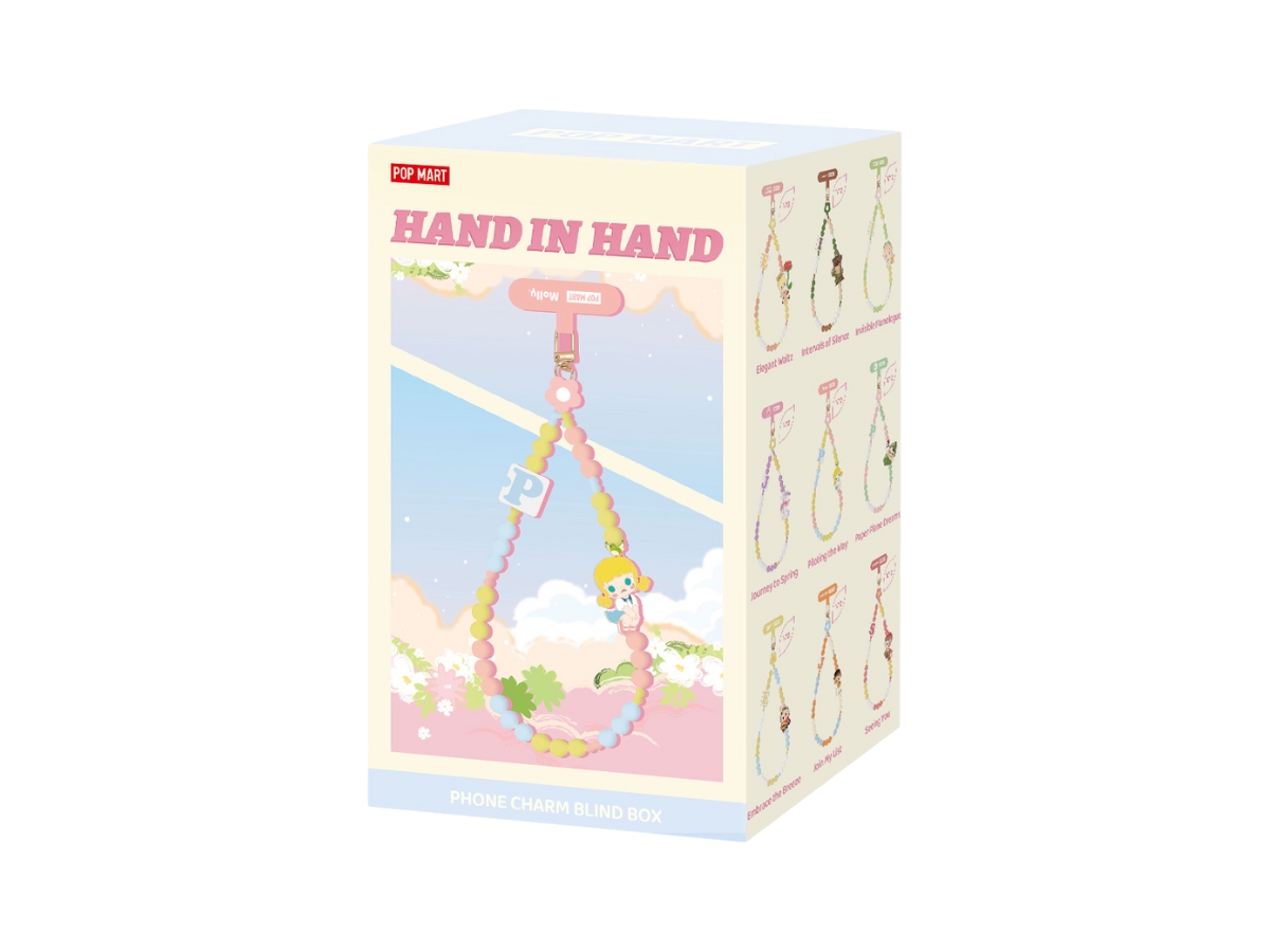 (เช็คการ์ด) Pop Mart Navigating In Dew Hand In Hand Series-Phone Charm ...