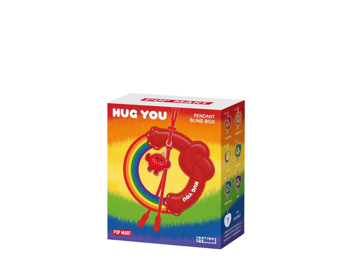 Pop Mart Instinctoy Hug You Series-pendant Blind Box Single Box Multicolor