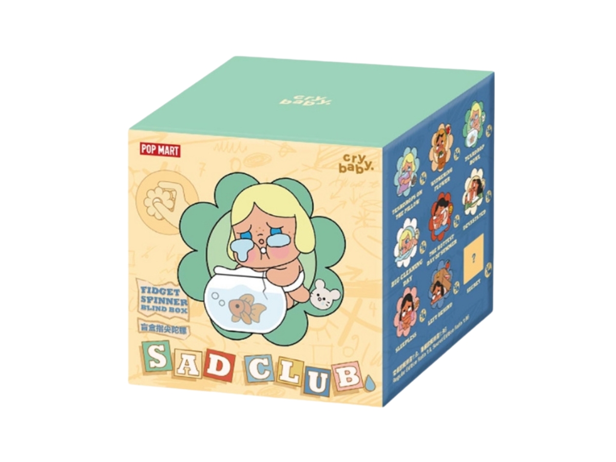(เช็คการ์ด) Pop Mart A Sad Show Crybaby Sad Club Series-Fidget Spinner ...