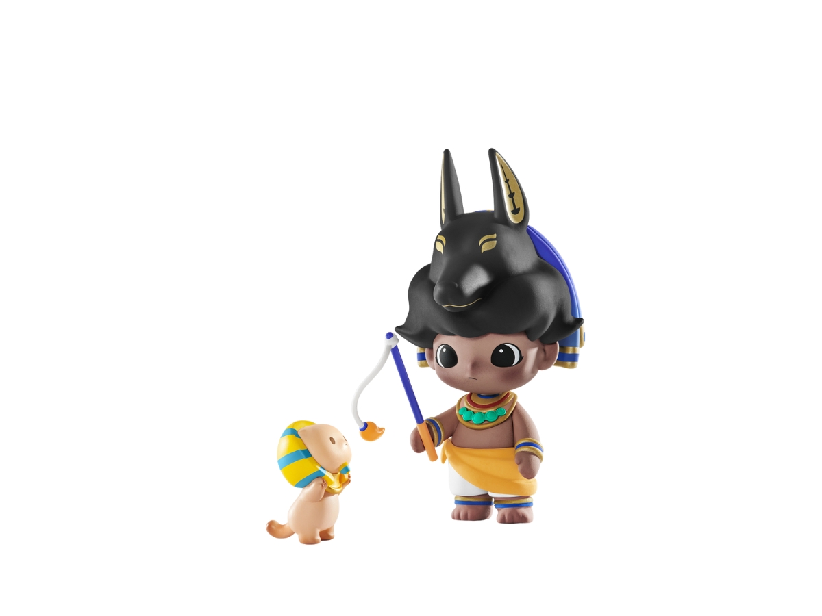 (เช็คการ์ด) Pop Mart Anubis Cat Teaser Stick (Dimoo Time Machine Series)