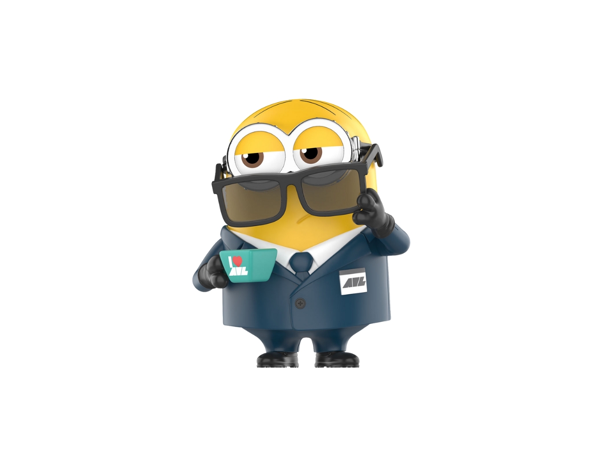 (เช็คการ์ด) Pop Mart AVL Dave (Universal Despicable Me 4 Series Figures)