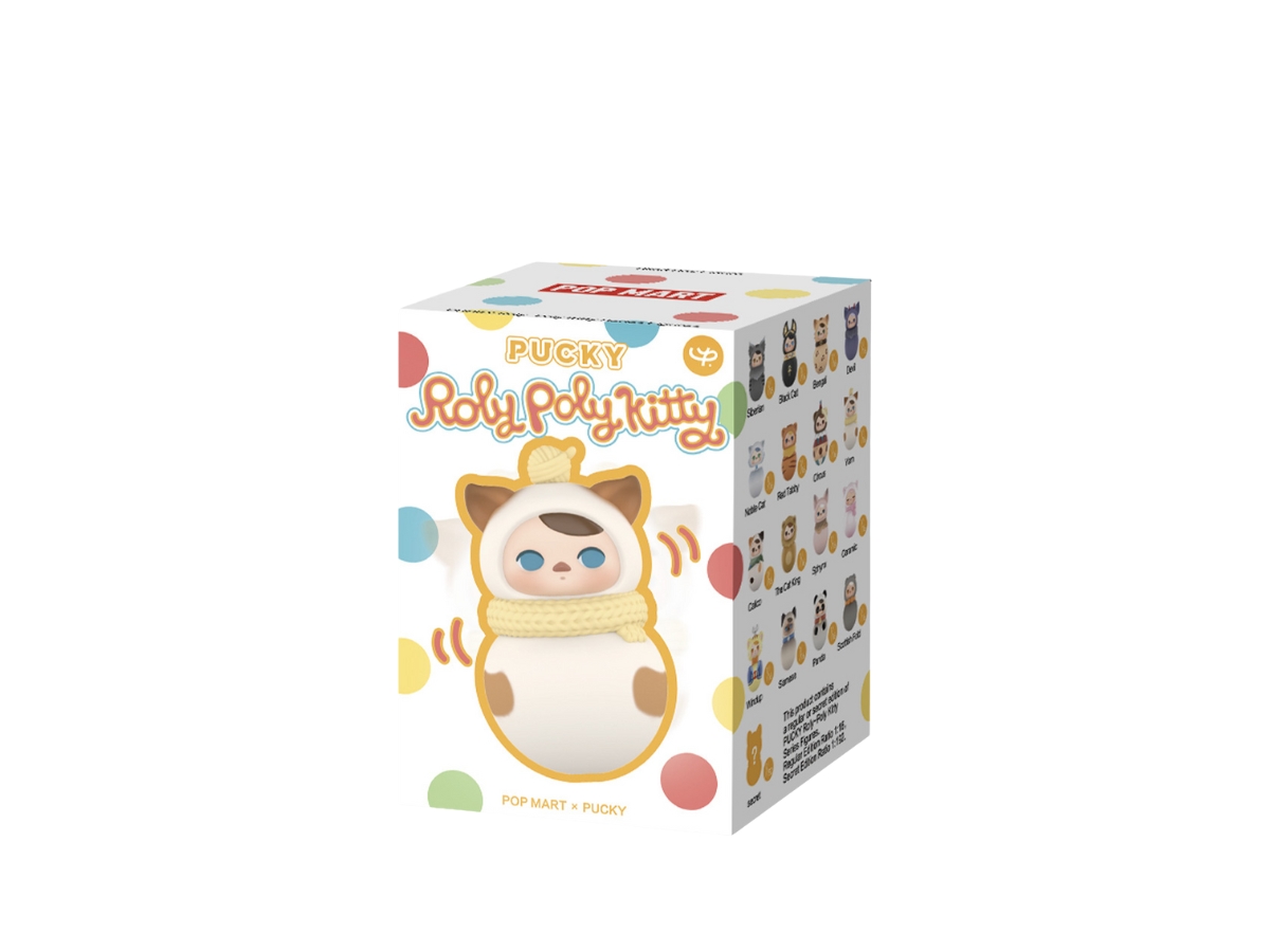 (เช็คการ์ด) Pop Mart Ceramic (Pucky Roly-Poly Kitty Series Figures)