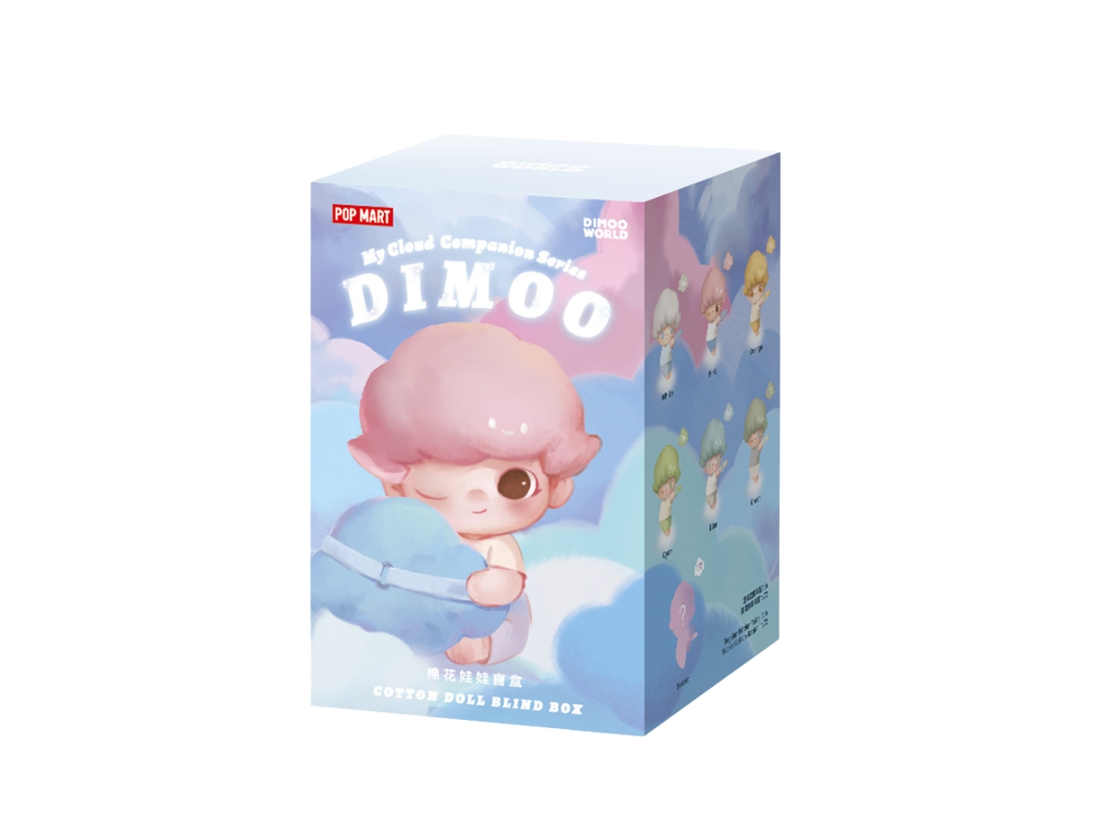 (เช็คการ์ด) Pop Mart Green (DIMOO My Cloud Companion Series-Cotton Doll ...