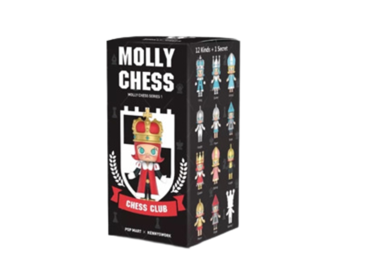 (เช็คการ์ด) Pop Mart Molly Rook Blue (Chess Series) | SASOM