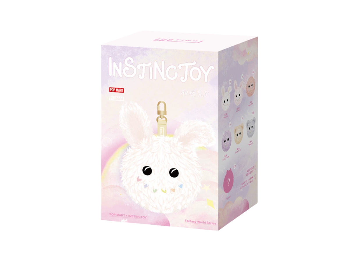 (เช็คการ์ด) Pop Mart Pink Rabbit Instinctoy Fantasy World Series-Plush ...