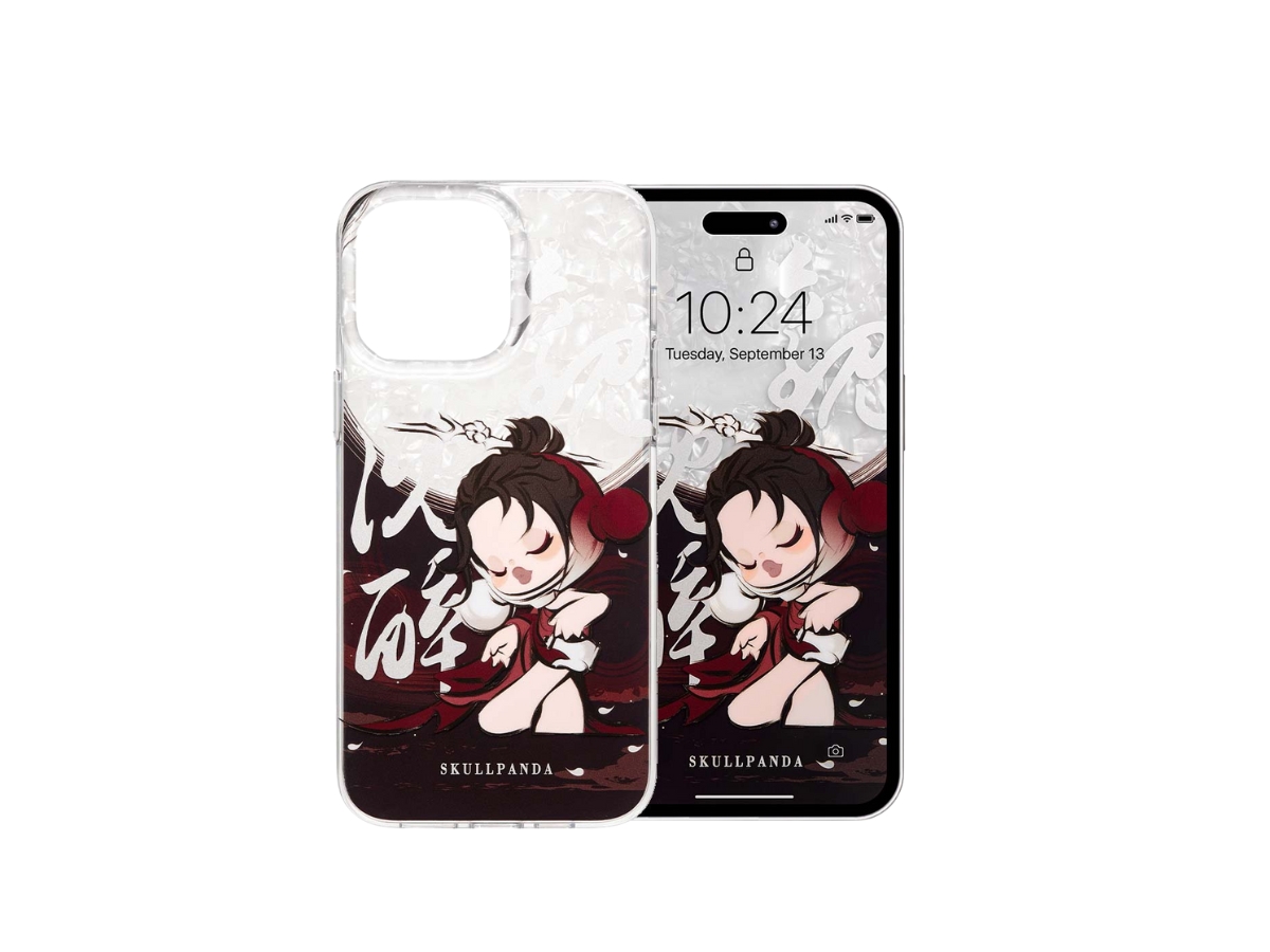 Pop Mart SkullpandaThe Ink Plum Blossom Series Phone Case (14 Pro Max)