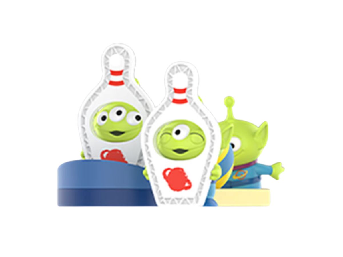 (เช็คการ์ด) Pop Mart Tricky Bowling Pins (Pixar Alien Party Games ...