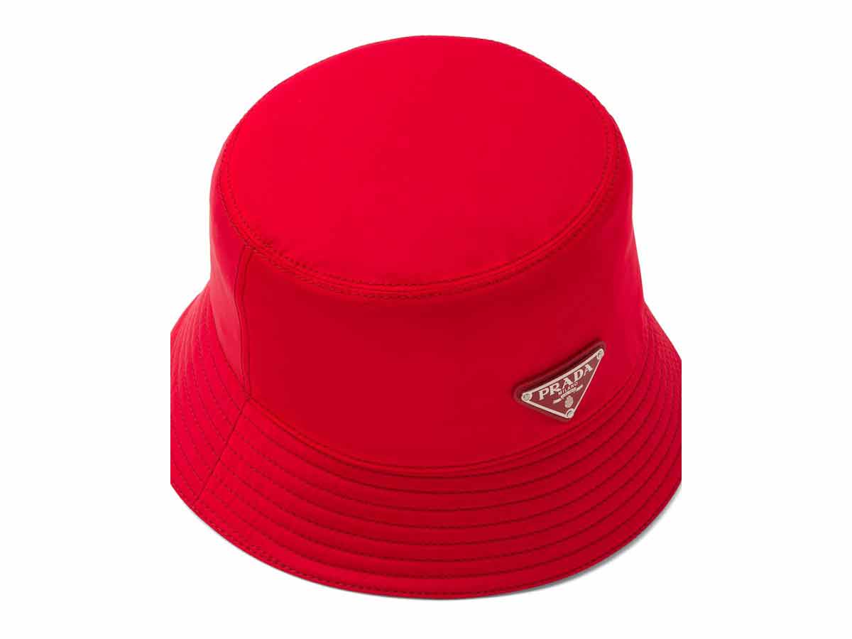 Prada Nylon Cap Red Shop Authentic at SASOM
