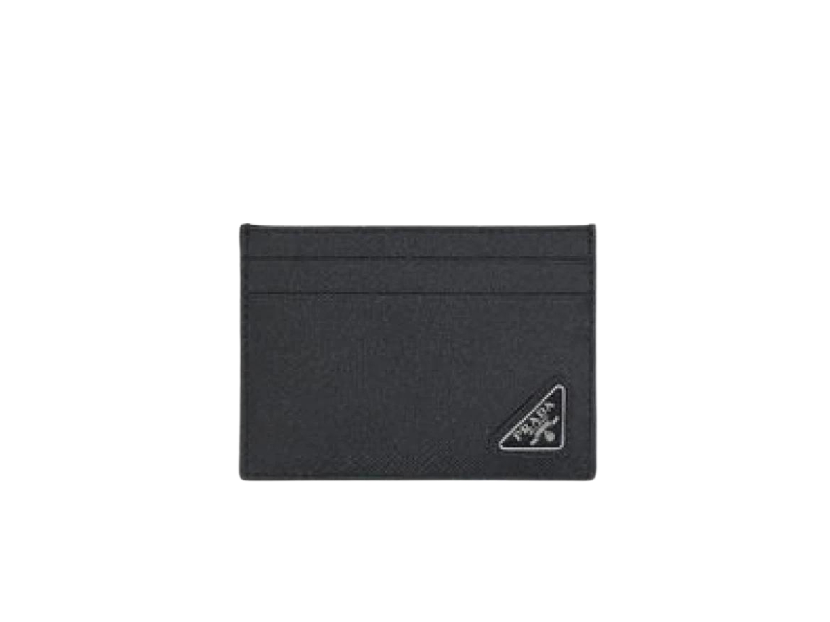 Buy Prada Saffiano Leather Card Holder Black | SASOM