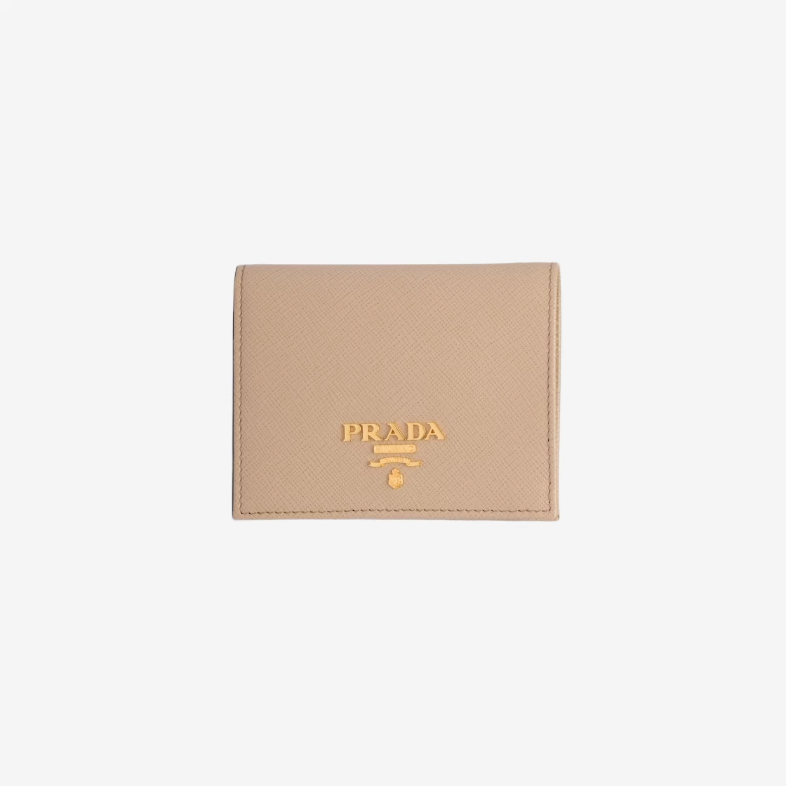 Prada Small Saffiano Leather Wallet Stone Cornflower Blue