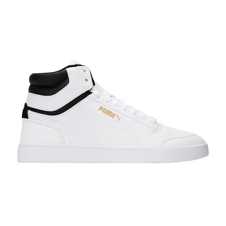 PUMA Shuffle Mid WTR 'White Black Team Gold' | SASOM