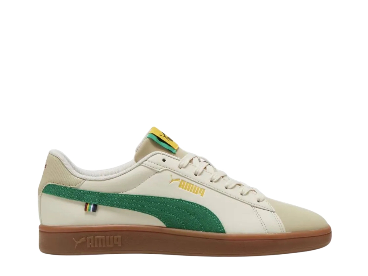 สนีกเกอร์ Puma Smash 3.0 Football 24 Beige Green Gum | SASOM