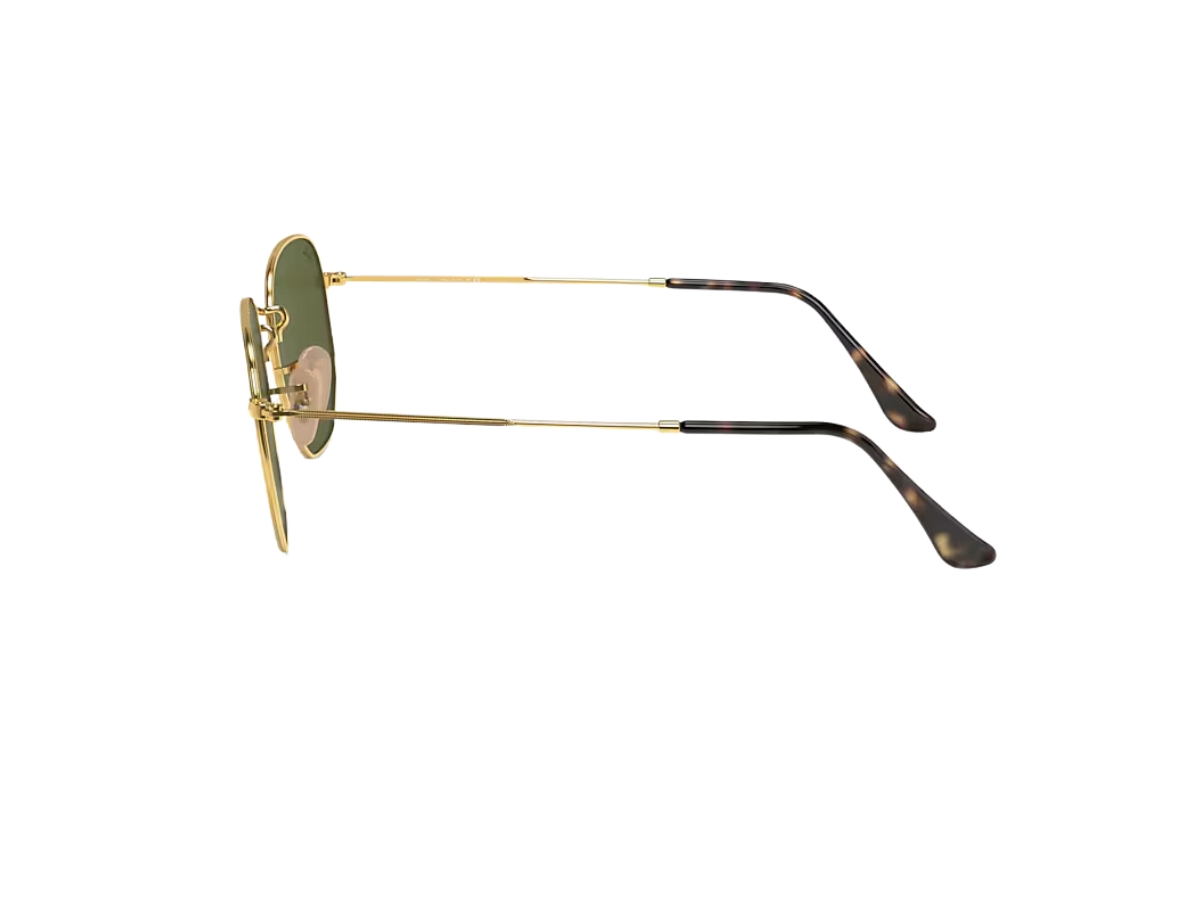 SASOM | เครื่องประดับ Ray-Ban Hexagonal Flat Lenses In Polished Gold ...