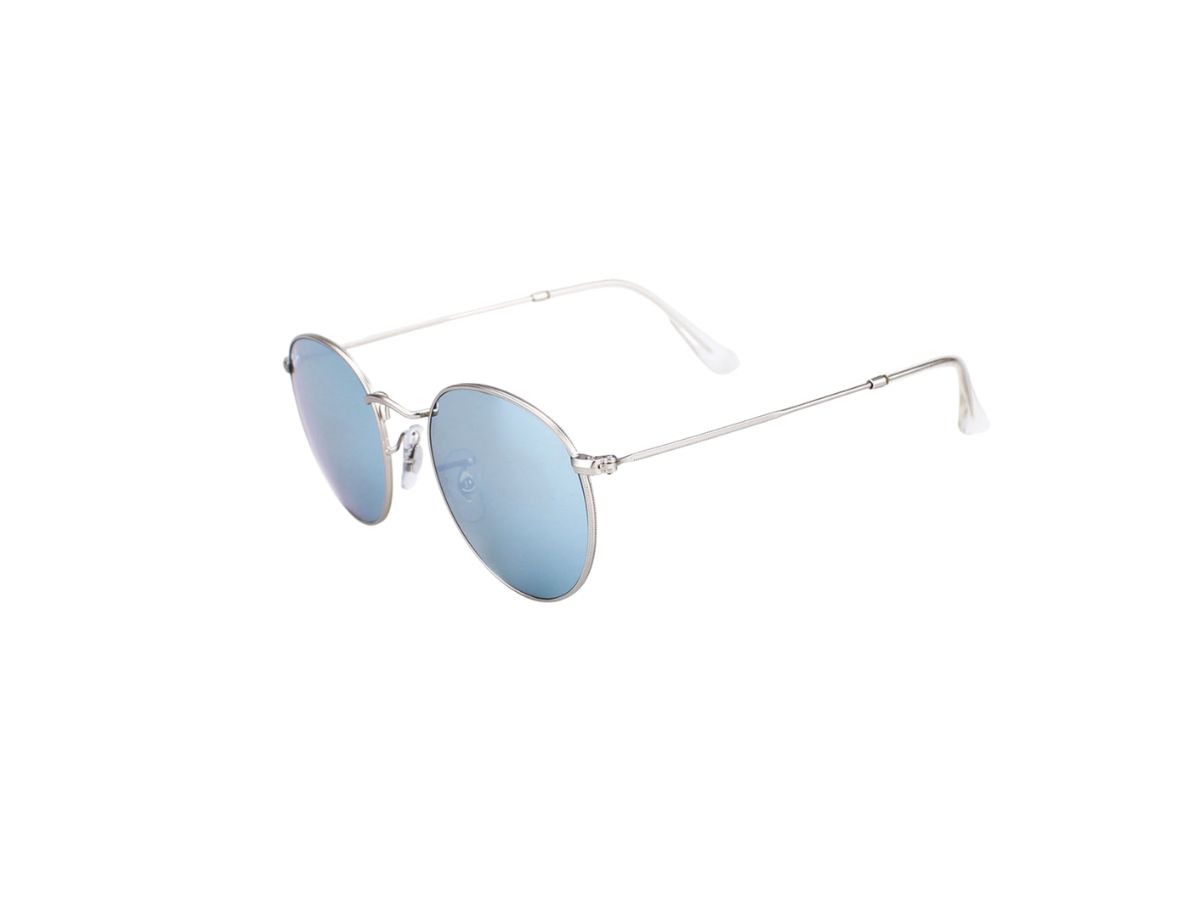 SASOM | เครื่องประดับ Ray-Ban RB 3447 Round Metal Sunglasses In Silver ...