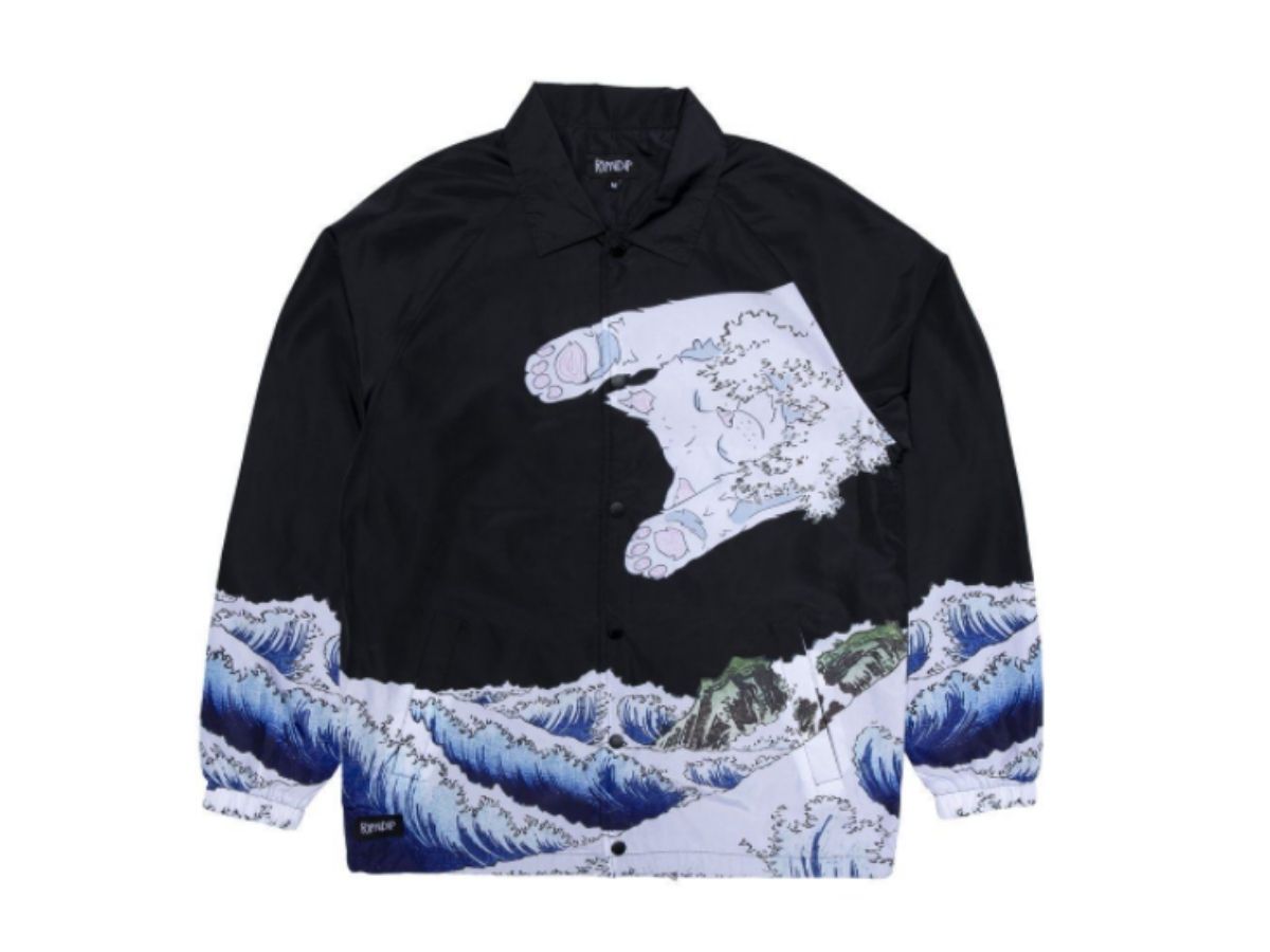 SASOM | เสื้อผ้า RipNDip The Greatest Wave Coaches Jacke Black เช็คราคา ...