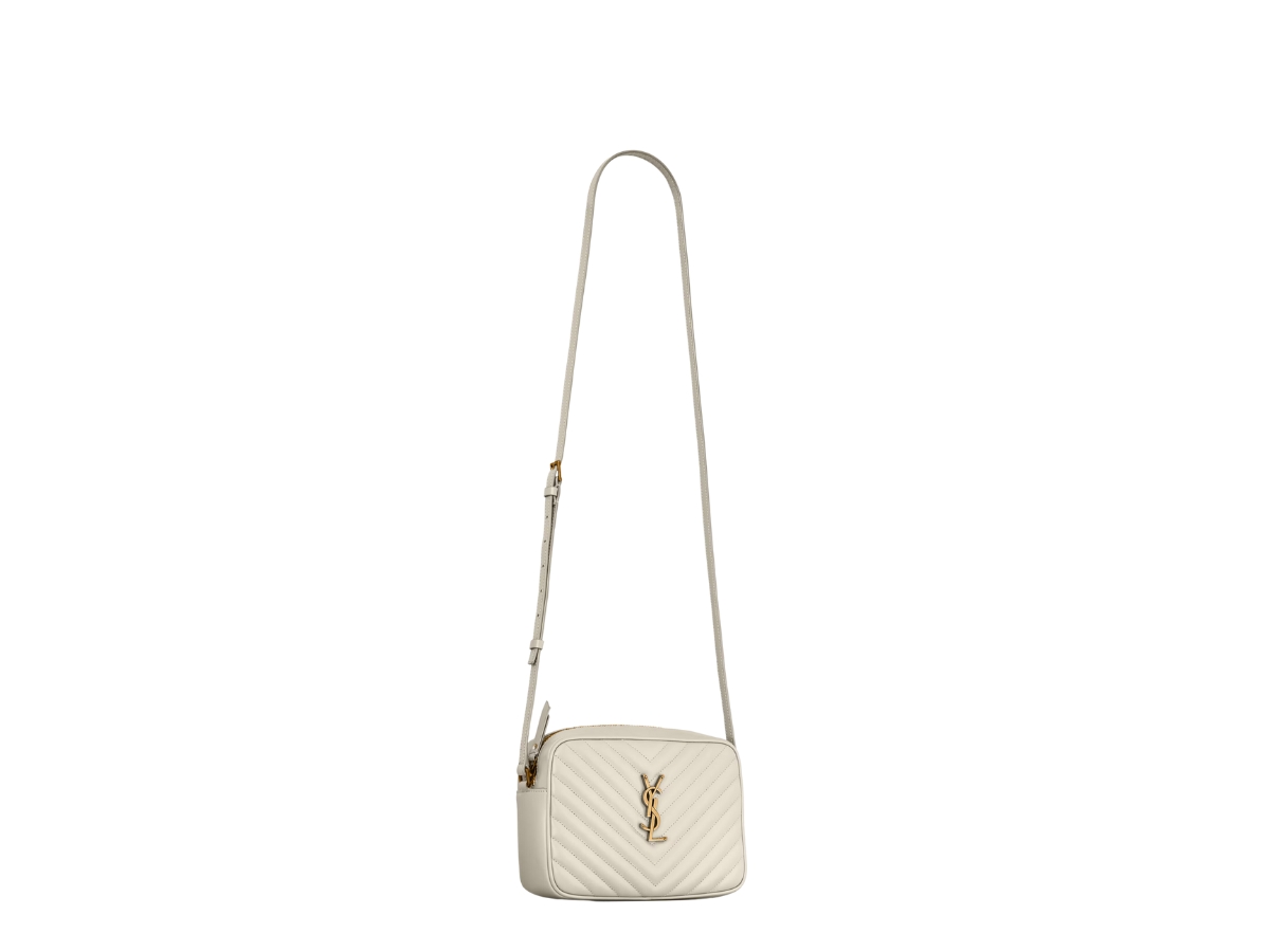 Saint Laurent Lou Camera Bag In Quilted Leather With Bronze-Toned Metal ...