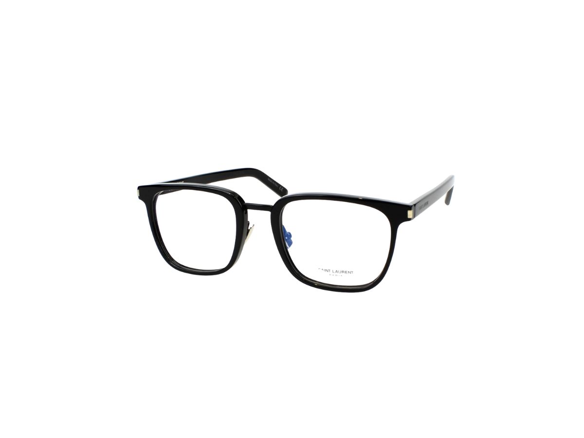 Saint Laurent SL 222 Glasses In Black Acetate Frame With Demo Lens