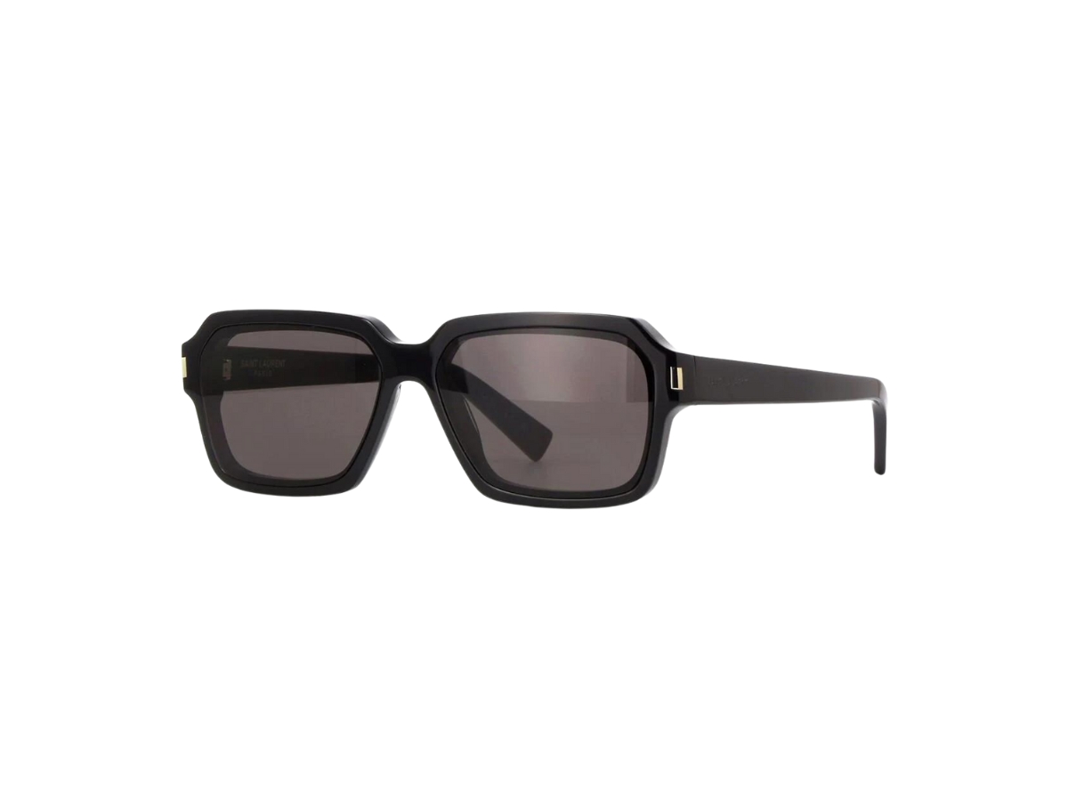 Saint Laurent SL 611 Sunglasses In Rectangular Acetate Frames With Grey ...