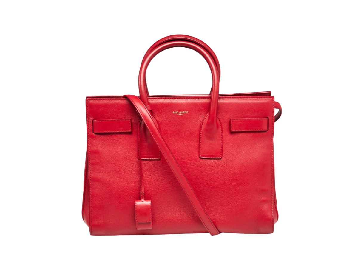 SASOM | กระเป๋า Saint Laurent Small Sac De Jour Bag Red เช็คราคาล่าสุด