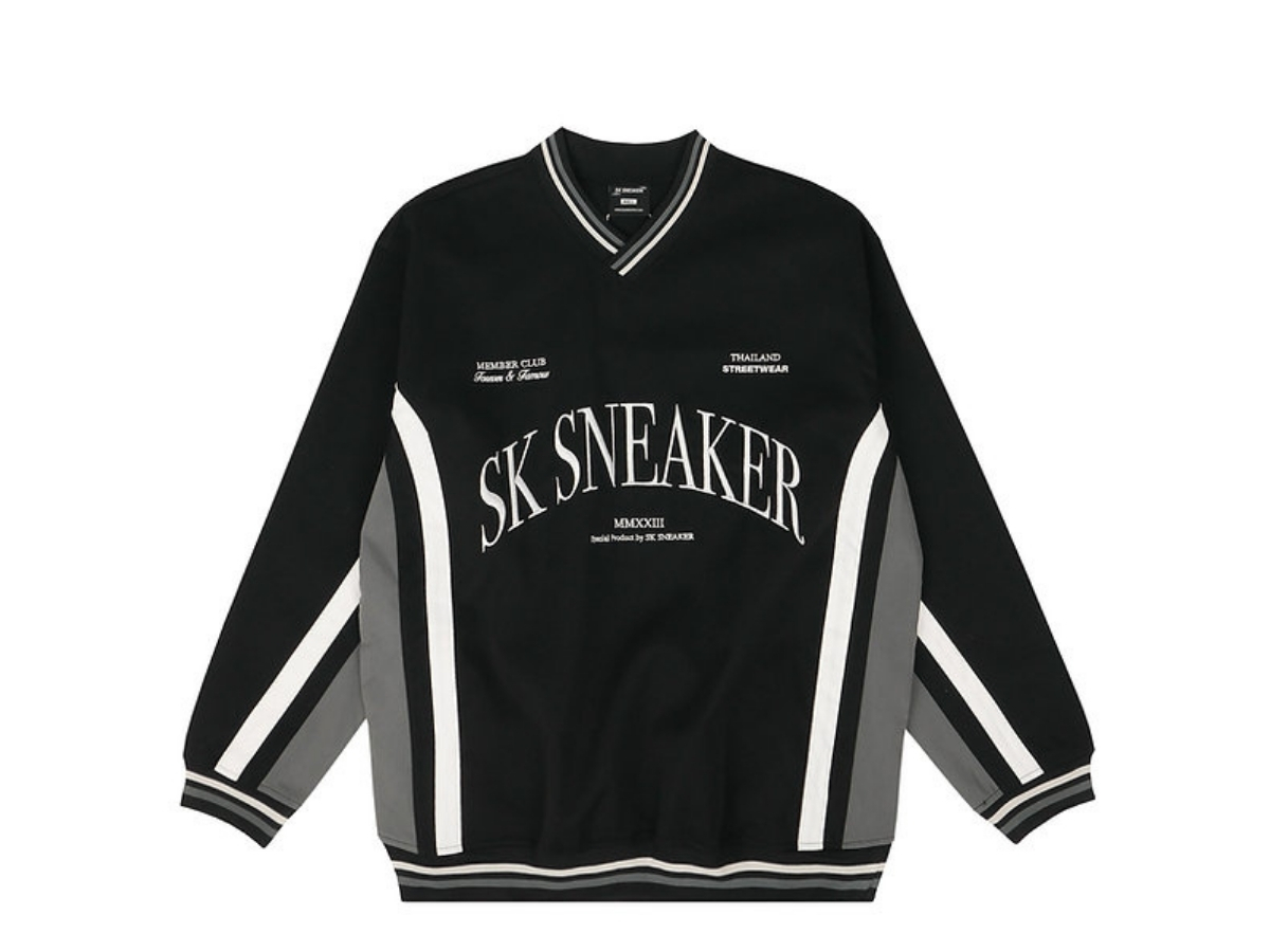 SK SNEAKER Baseball Club Long Sleeve Black Jersey | ของแท้