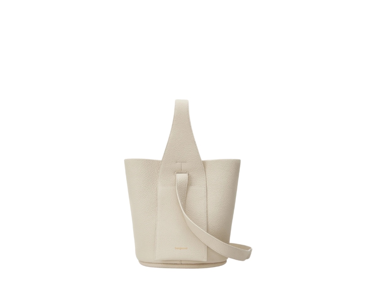 Songmont Drippy Bucket Bag In Full-Grain Leather With Electroplated ...
