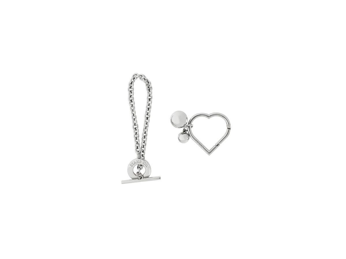 SASOM | เครื่องประดับ Stand Oil Cling Heart Charm Silver เช็คราคาล่าสุด