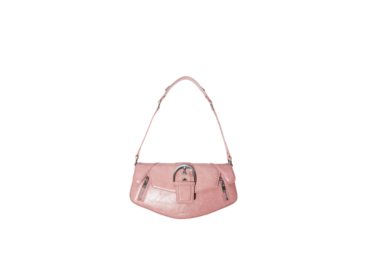 Stand Oil Jacket Bag In Vegan Leather With Natural Oil Sheen Pink
