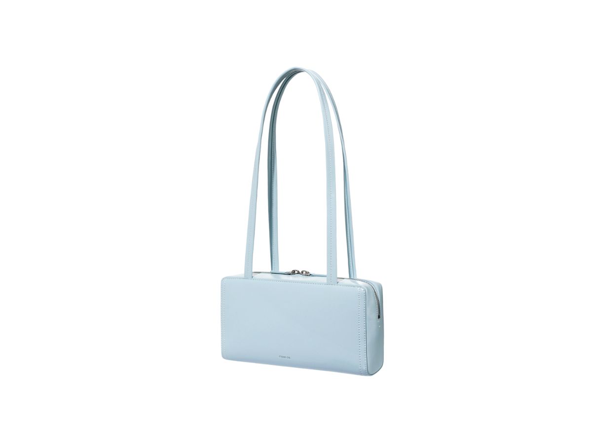 Stand Oil Post Bag In Vegan Leather Soft Blue | ของแท้