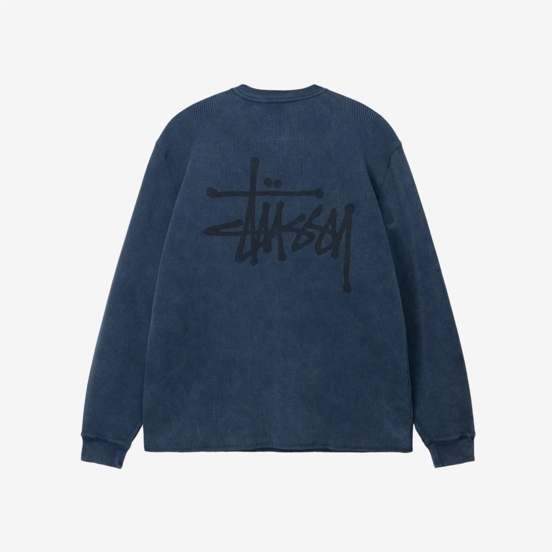 Stussy Basic Stock Thermal LS T-Shirt Navy | ของแท้