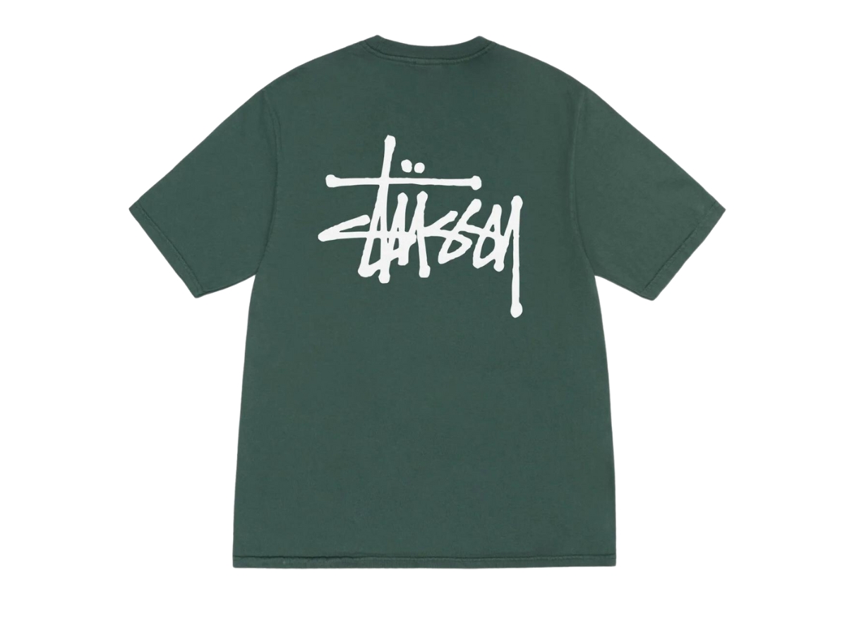 Stussy Basic Stussy Tee Pigment Dyed Forest | ของแท้