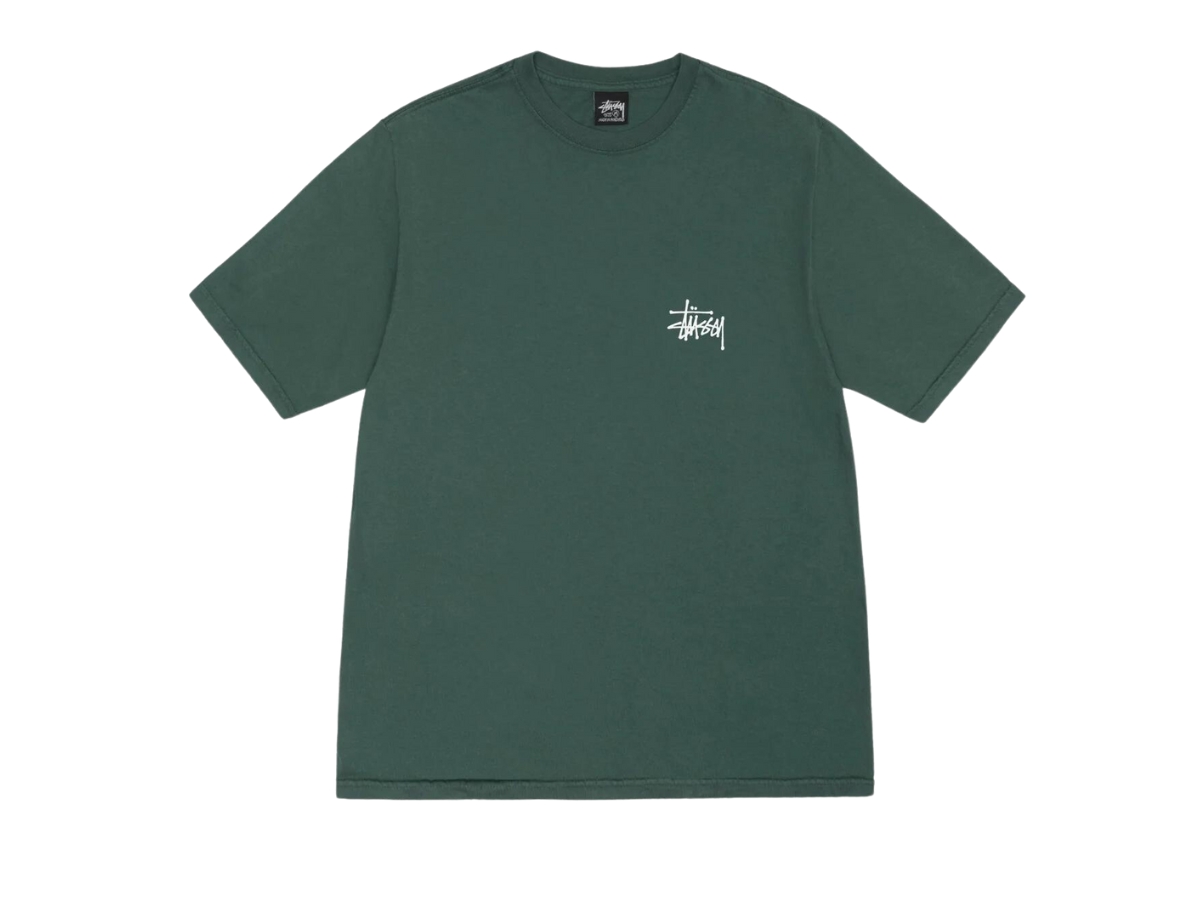 Stussy Basic Stussy Tee Pigment Dyed Forest | ของแท้