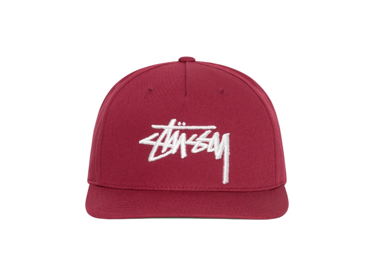Buy Stussy Big Stock Point Crown Cap Berry | SASOM