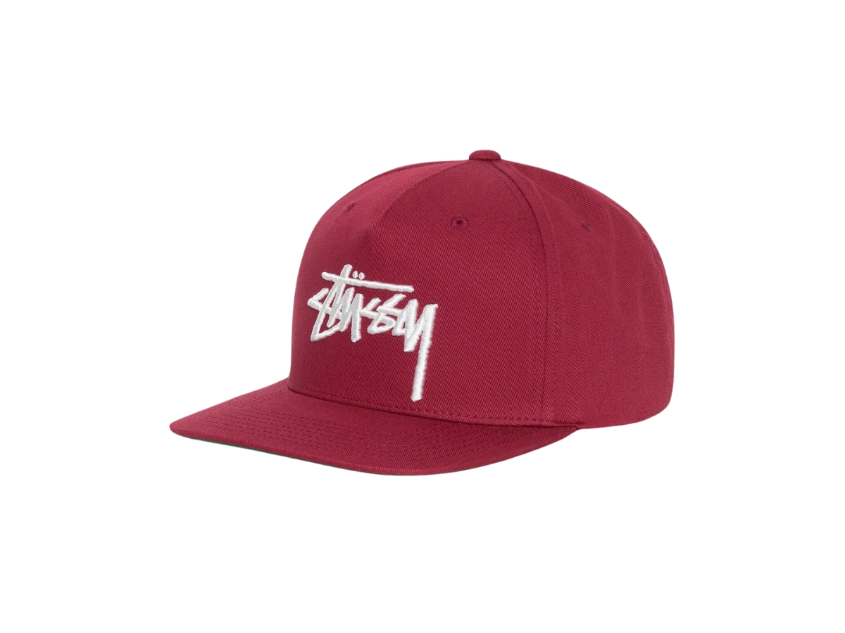 Buy Stussy Big Stock Point Crown Cap Berry | SASOM