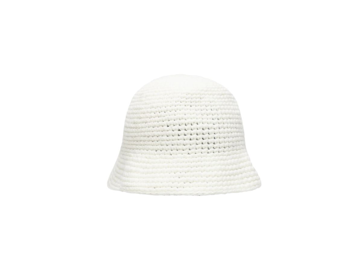 Stussy Bucket Hat Swirly S Knit Bone Shop Authentic at SASOM
