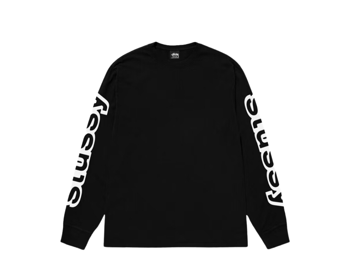 Stussy Sideways L/S Tee Black (SS24) Shop Authentic at SASOM