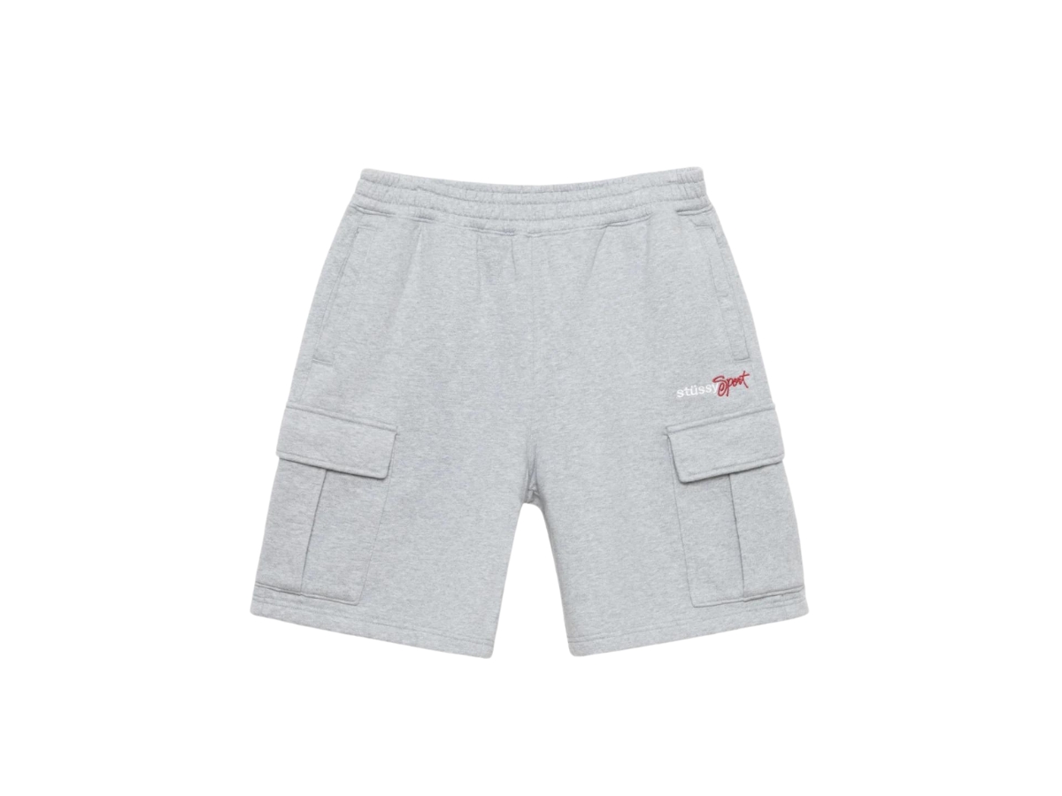 Buy Stussy Sport Cargo Fleece Short Grey Heather | SASOM