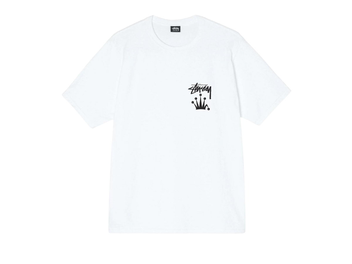 Stussy Stock Crown Tee White Shop Authentic at SASOM
