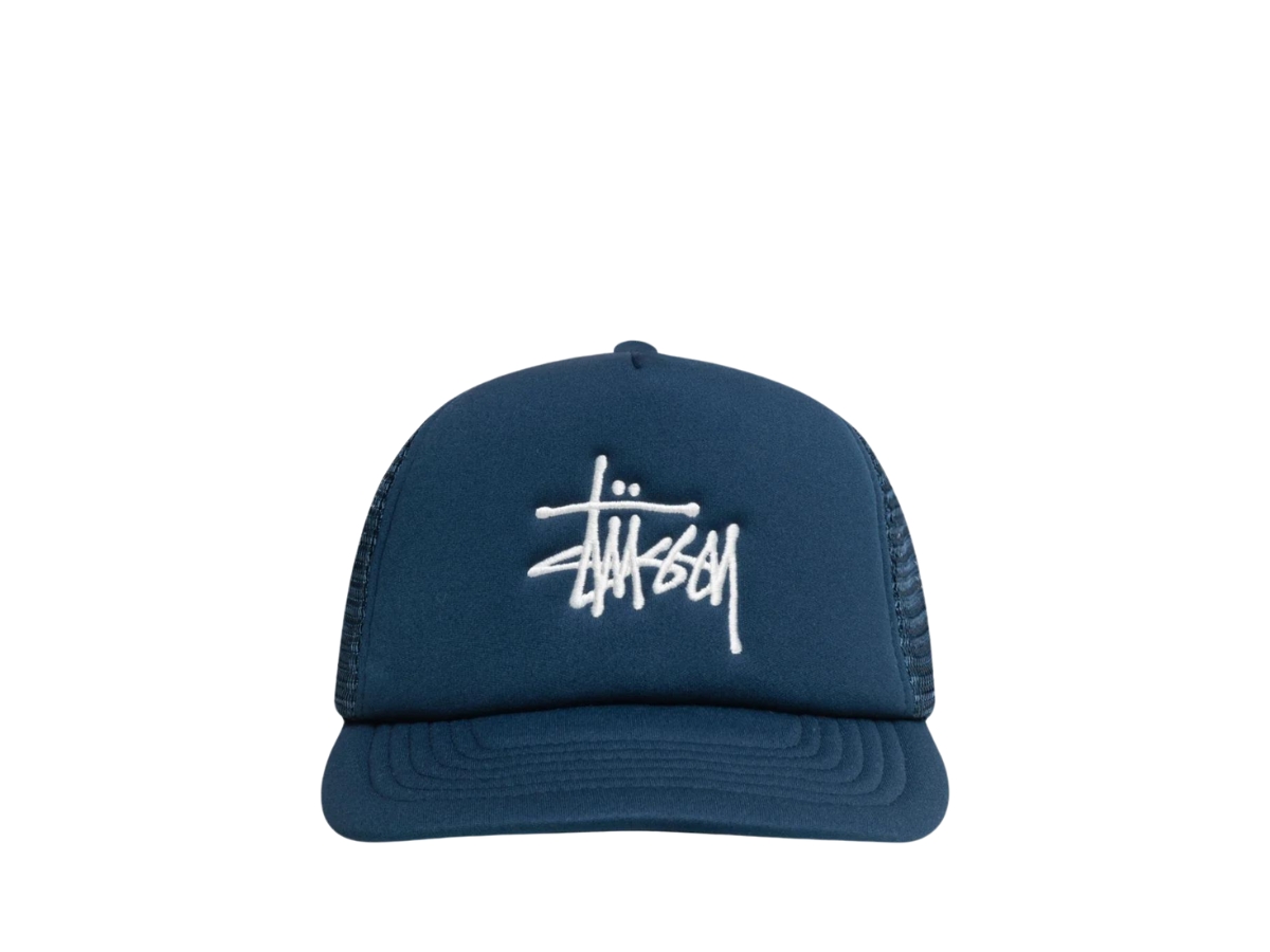 Buy Stussy Trucker Big Basic Snapback Deep Blue | SASOM