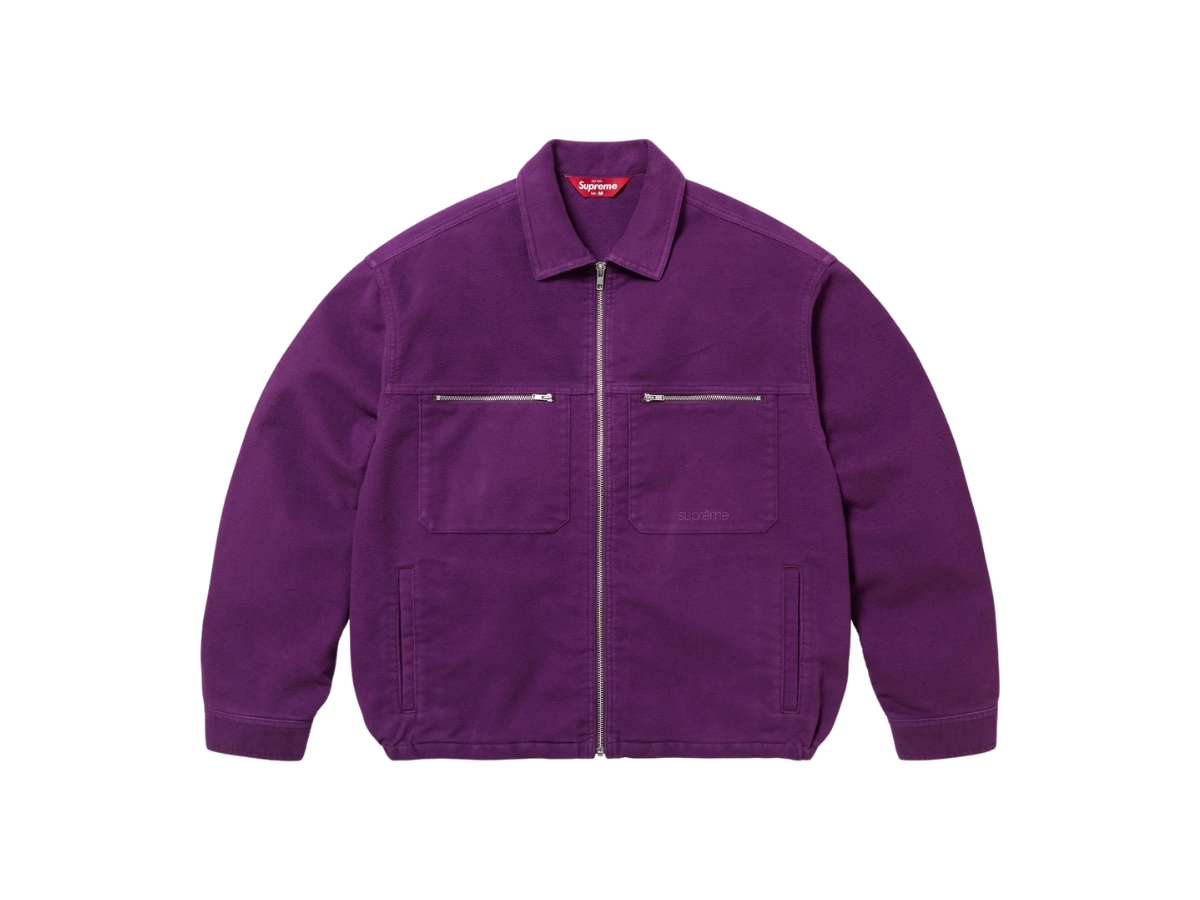 Supreme Moleskin Work Jacket Purple (SS25) | ของแท้