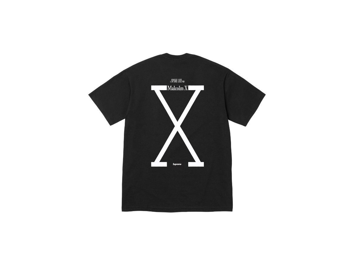 Supreme 41 Acres Malcolm X Tee Black (SS25) | ของแท้