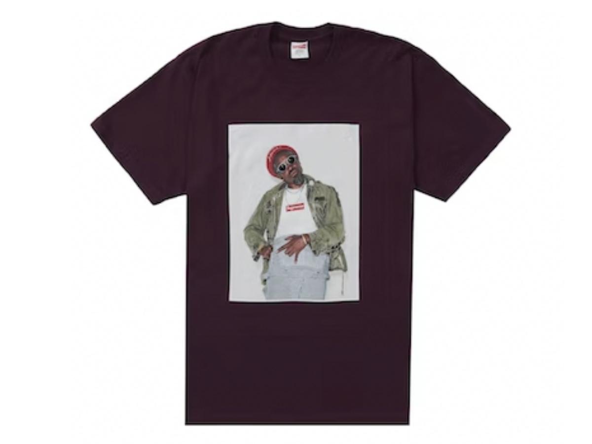 Supreme André 3000 Tee Eggplant Shop Authentic at SASOM