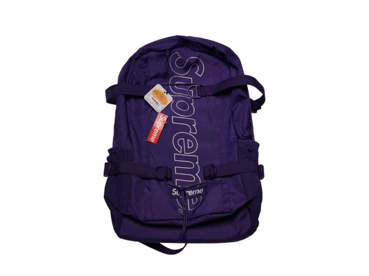 ช้อป Supreme Backpack (FW18) Blueของแท้ที่ SASOM