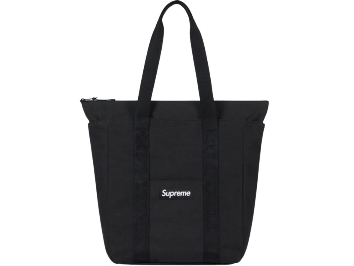 ช้อป Supreme Canvas Tote Bag Black FW20ของแท้ที่ SASOM