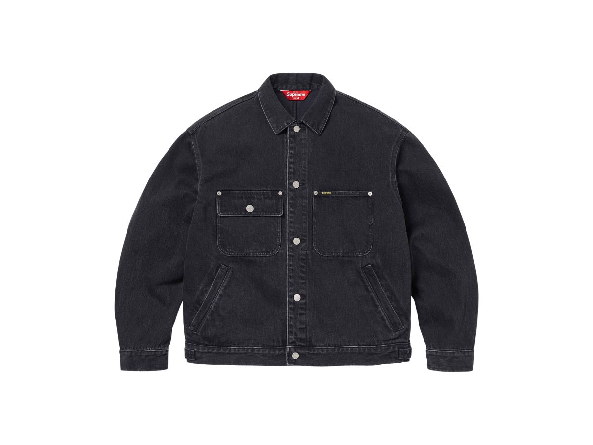 Buy Supreme Denim Chore Trucker Jacket Black (SS24) | SASOM